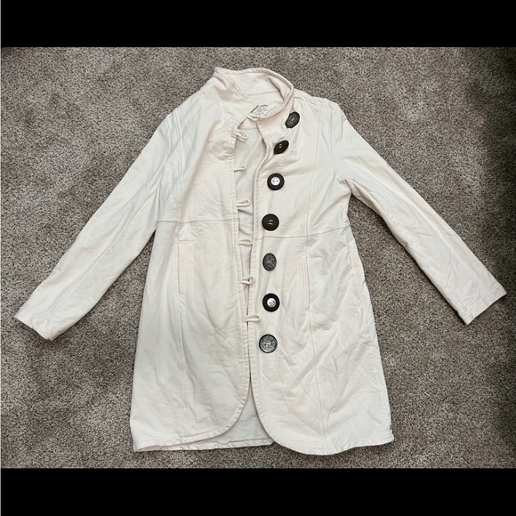 neon buddha | Tops | Neon Buddha Size Small Cream Colored Jacket | Poshmark